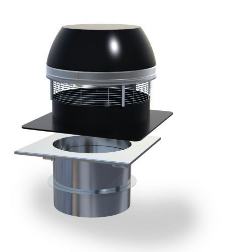 Enervex RSHT 009 EcoDamper Wood Burning Chimney Fan System with 8 Amps