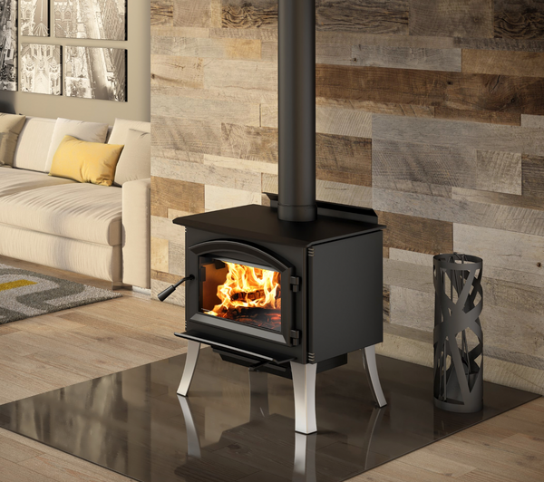 Enerzone Solution 2.3 Wood Burning Stove - Nickel Iron AC01294 ...